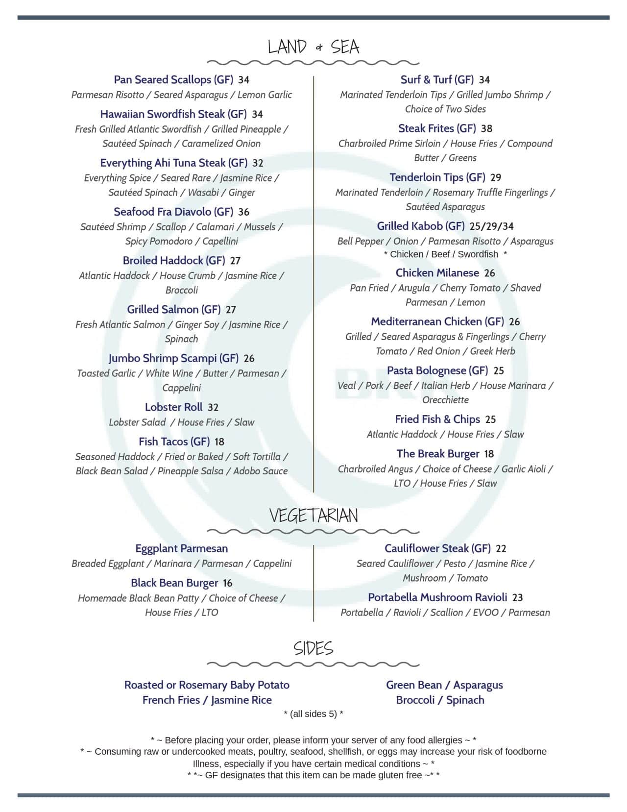 Dinner - The Break Hyannis